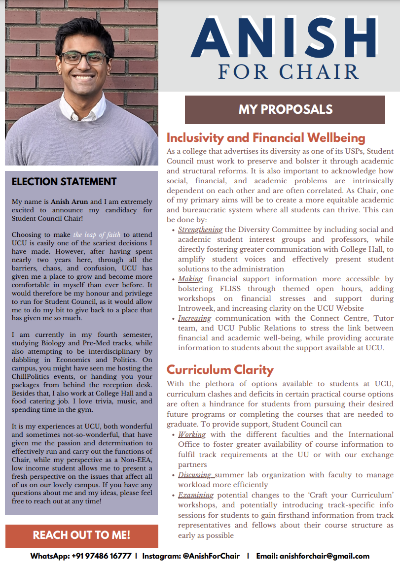Old Election Statements – UCU Student Council